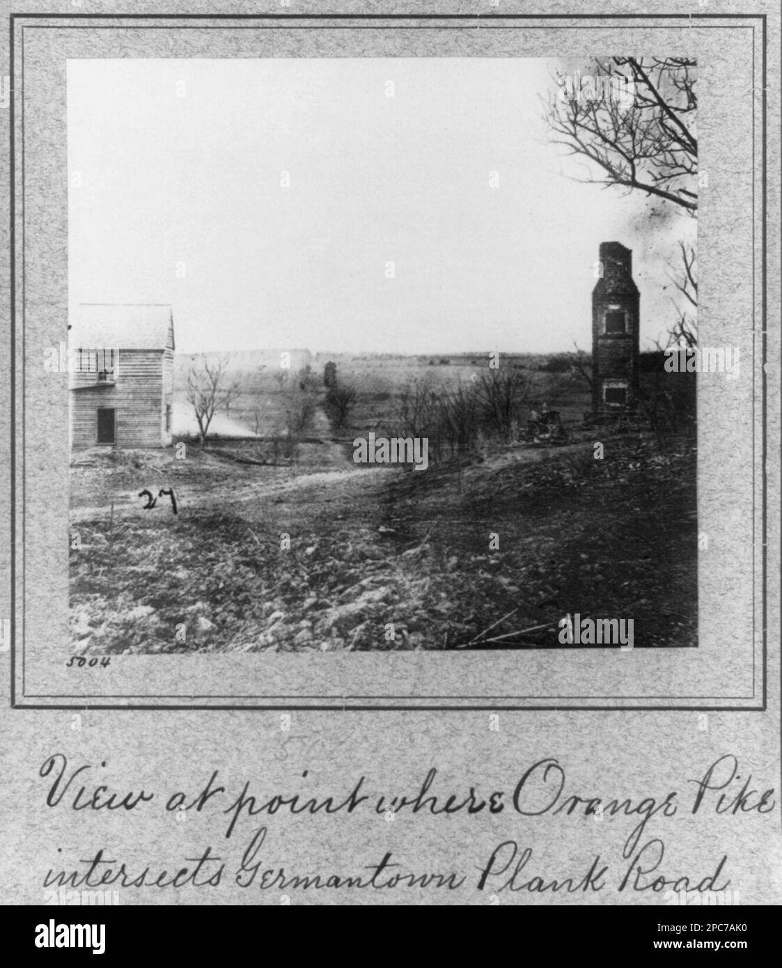 View at point where Orange Pike intersects Germantown Plank Road. No ...