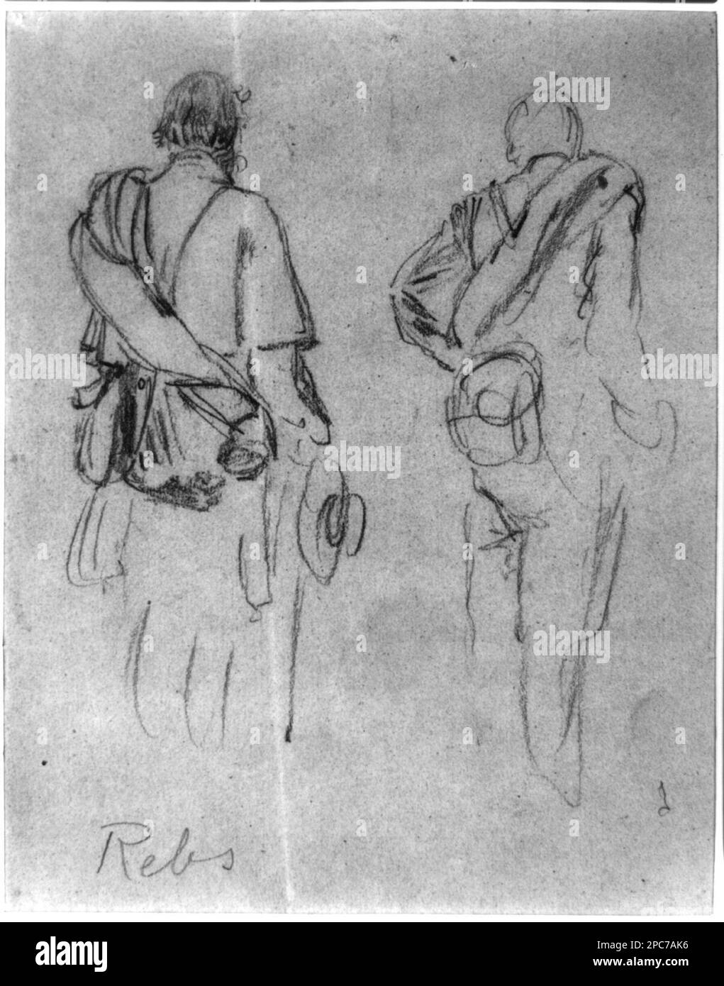 Rebs. Morgan collection of Civil War drawings. United States, History ...