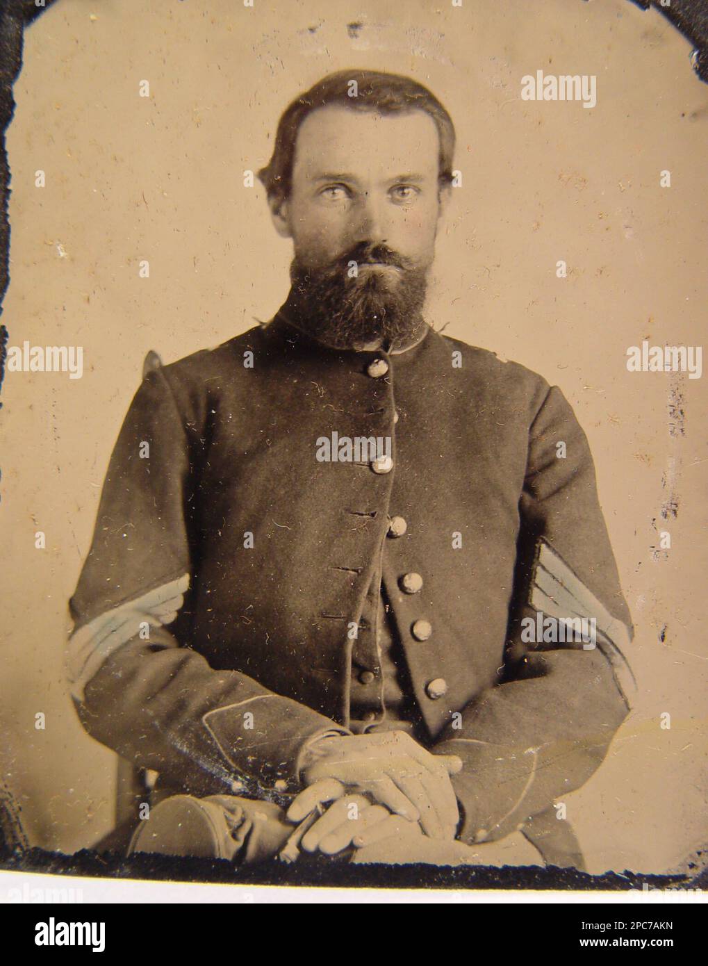Unidentified soldier in Union sergeant's uniform. Soldiers, Union, 1860 ...