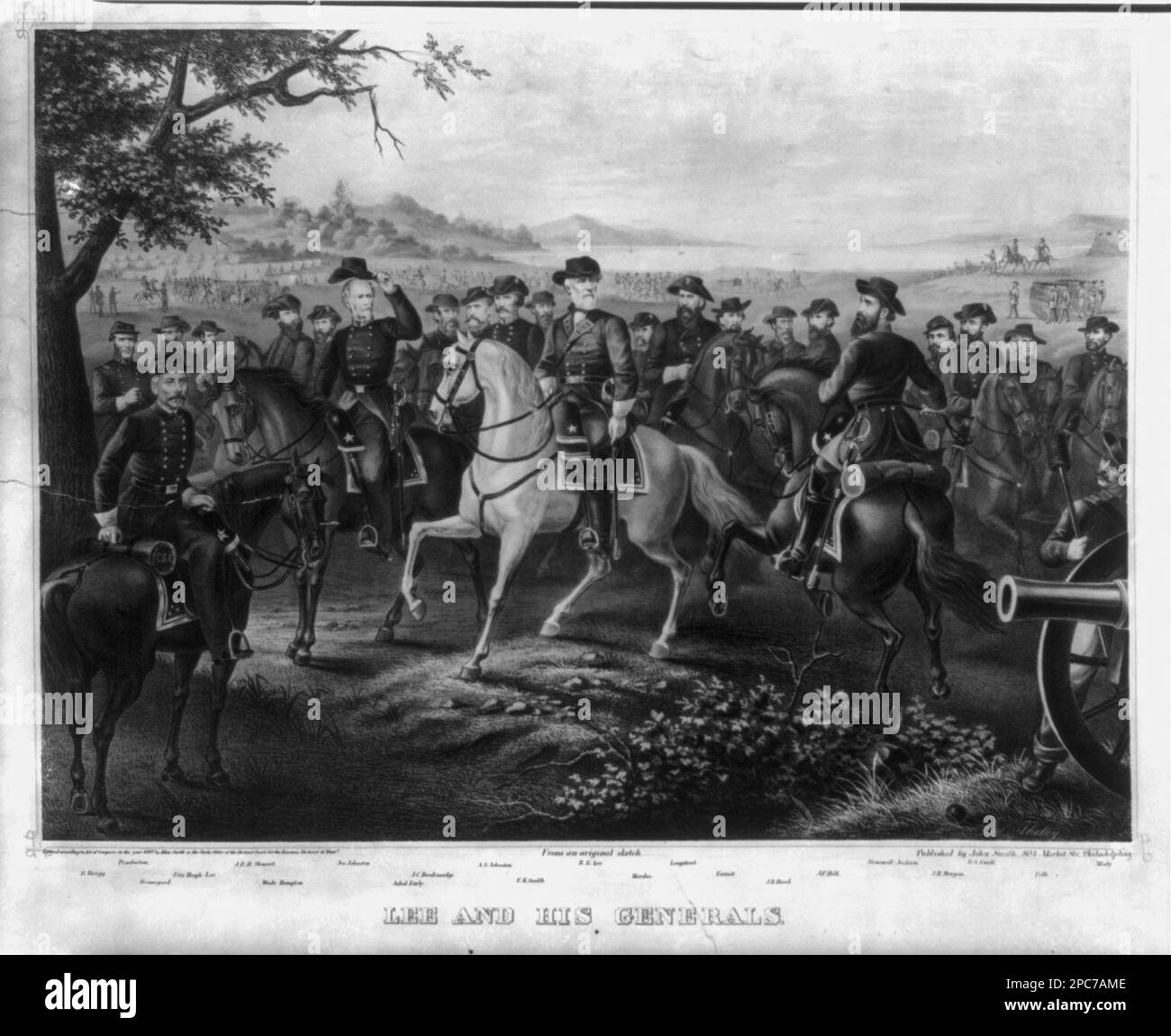 Lee and his generals / Tholey.. Title from item, From an original ...