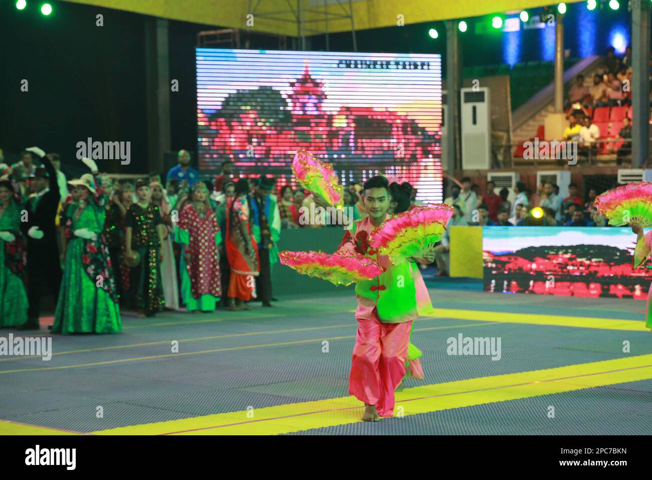 Cultural presentation reflecting all the 12 participant countries ...