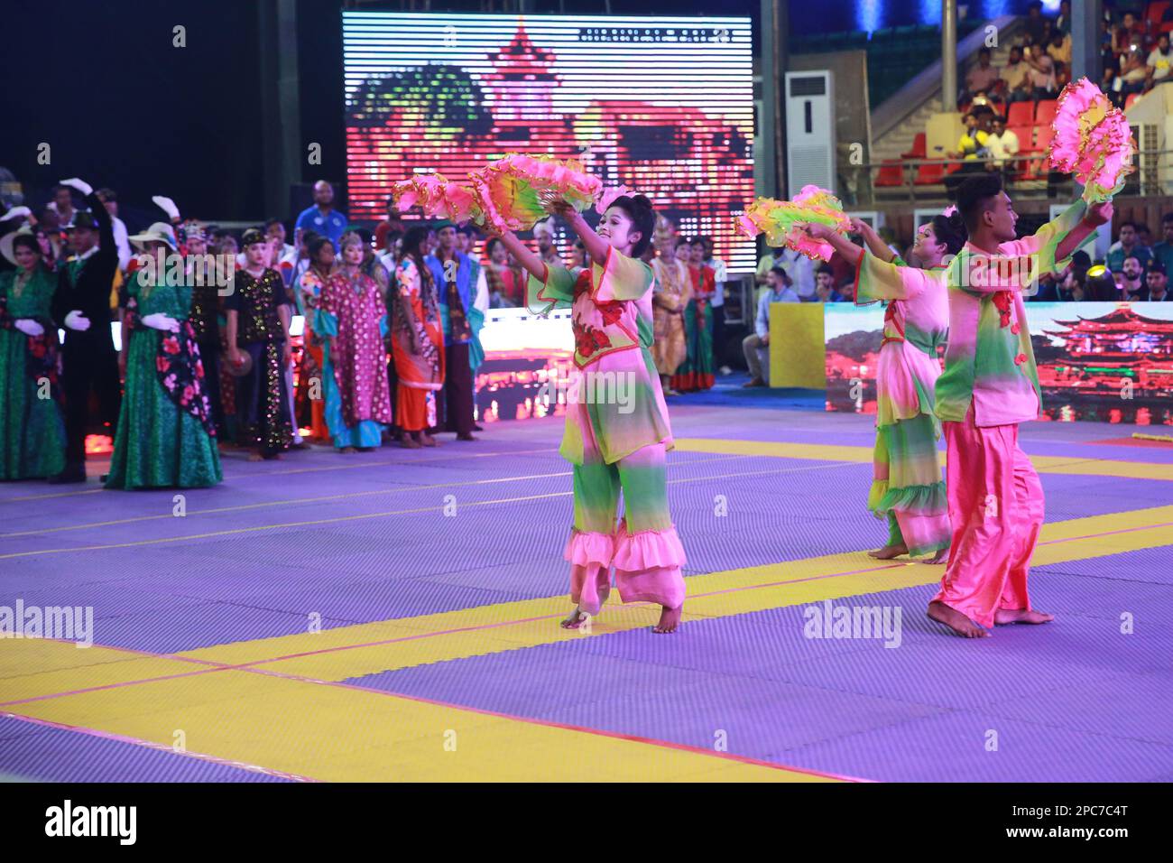 Cultural presentation reflecting all the 12 participant countries ...