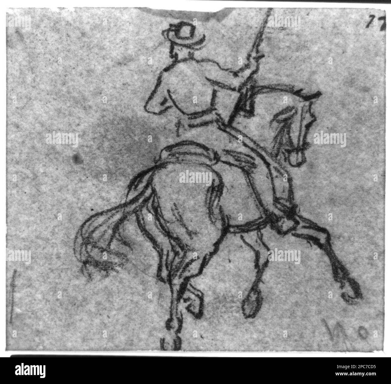 A cavalryman. Morgan collection of Civil War drawings. Soldiers, 1860 ...