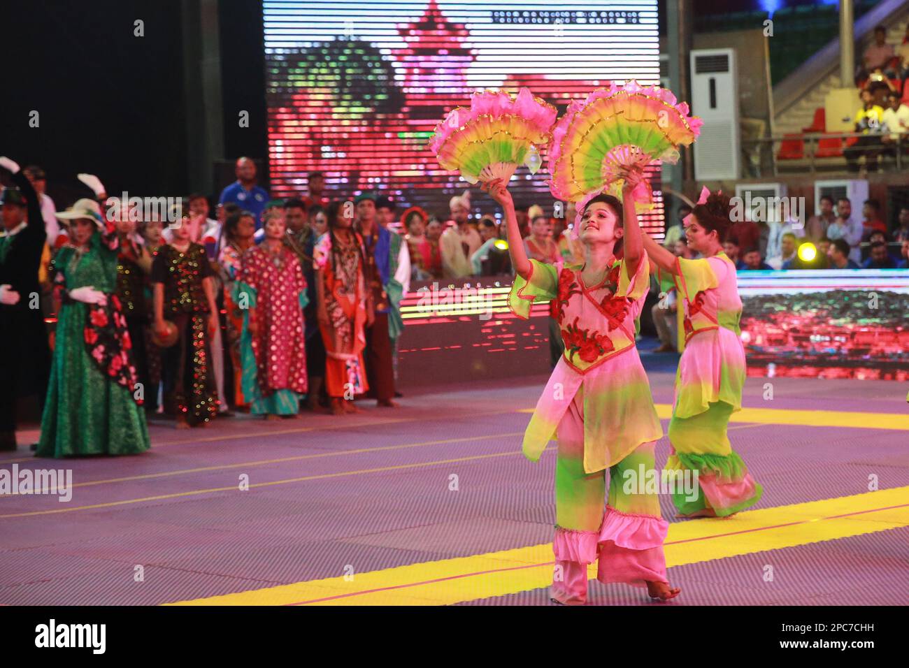 Cultural presentation reflecting all the 12 participant countries ...