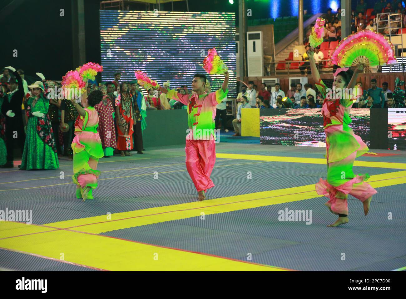 Cultural presentation reflecting all the 12 participant countries ...