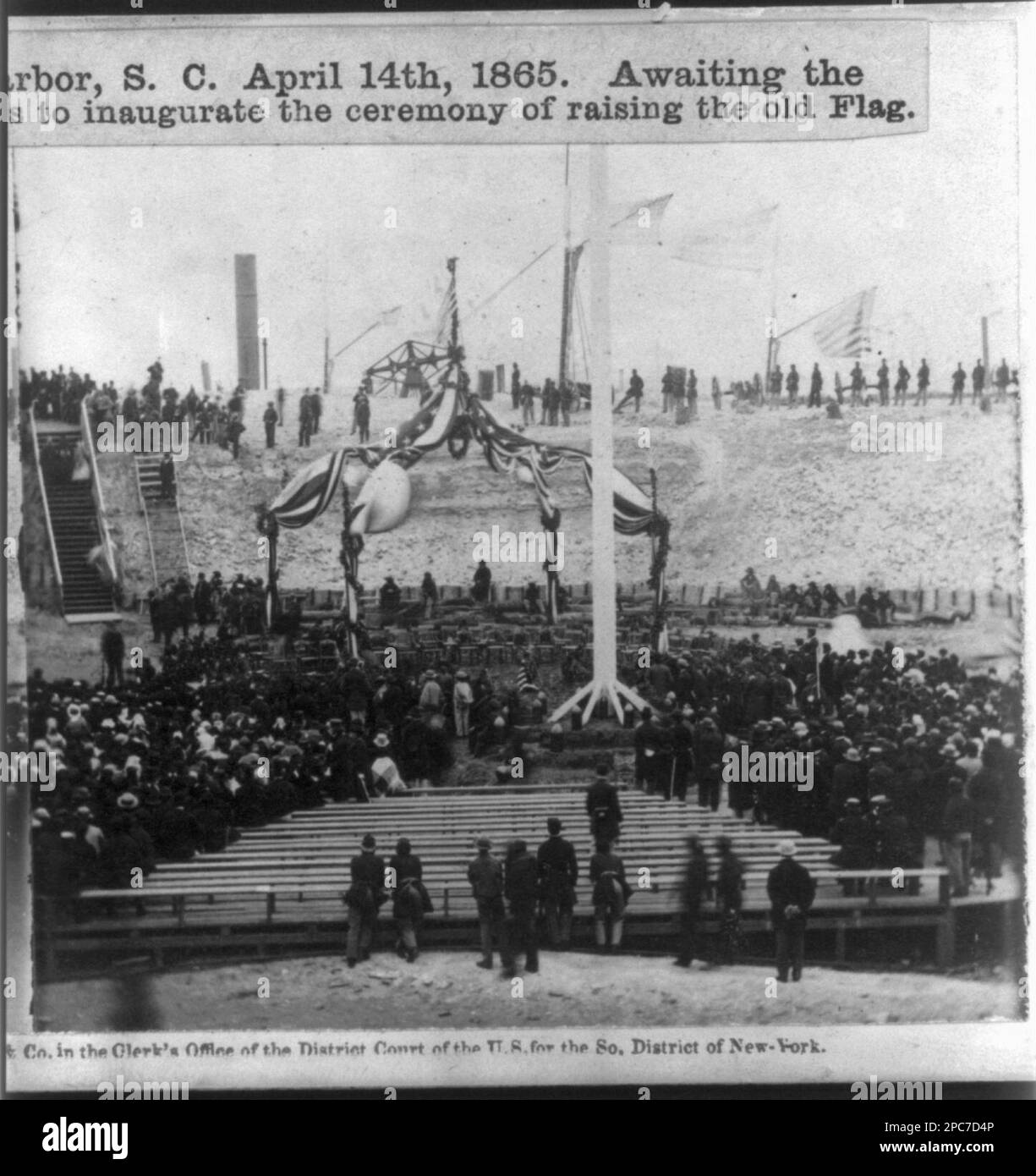 Interior of Fort Sumpter (i.e. Sumter), Charleston Harbor, South ...