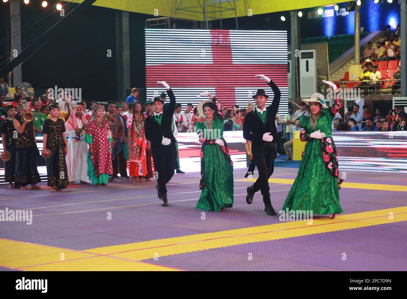 Cultural presentation reflecting all the 12 participant countries ...