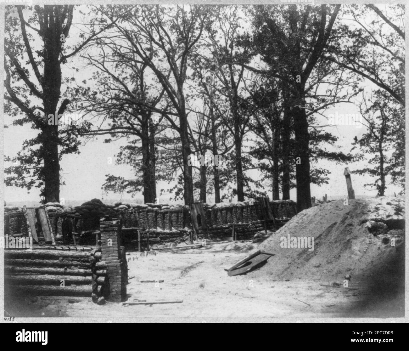 Interior of Fort Steadman in front of Petersburg, Virginia , View of ...
