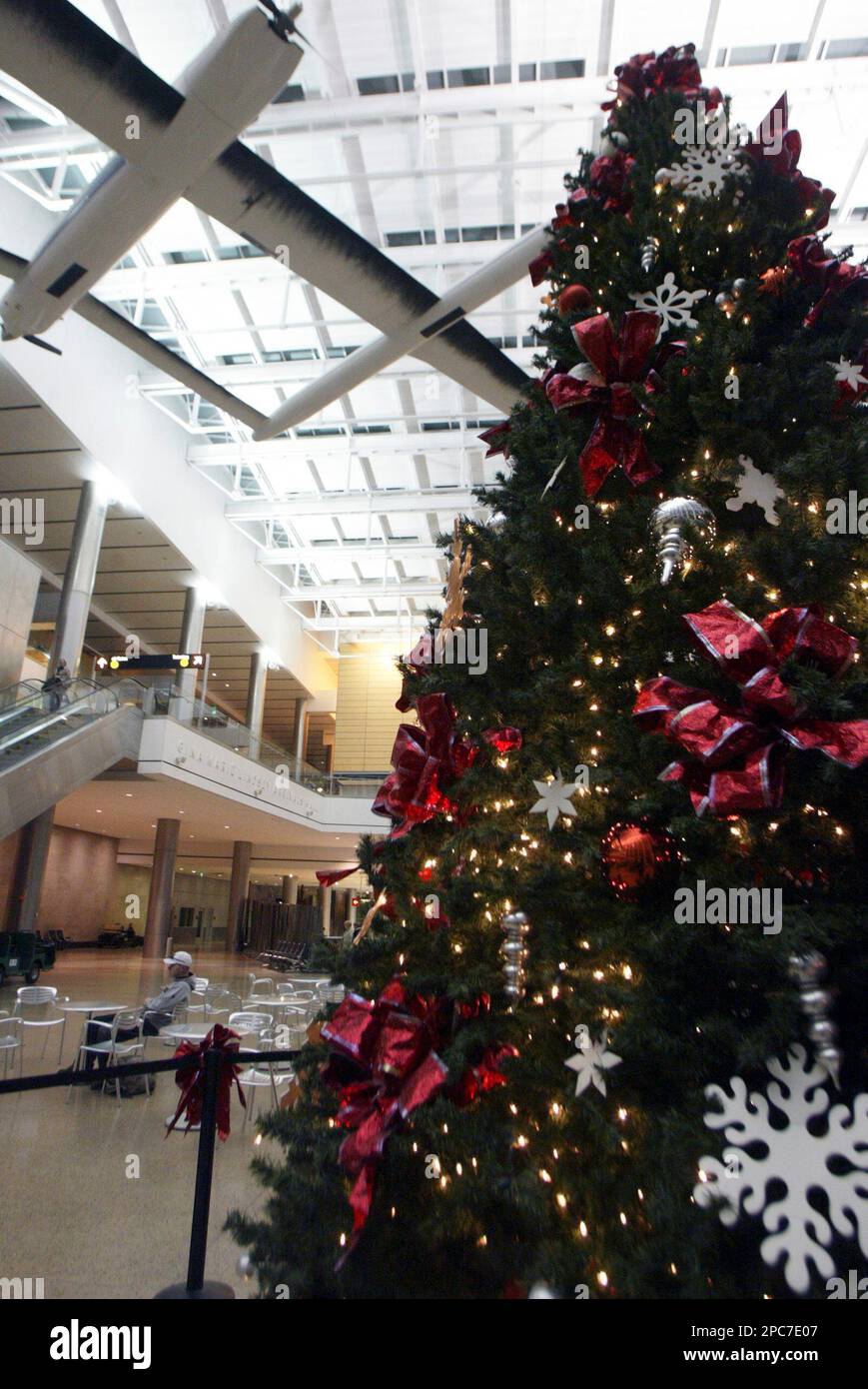 The largest Christmas Tree at Sea-Tac Airport once again shares space ...