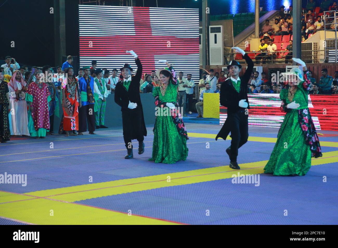 Cultural presentation reflecting all the 12 participant countries ...