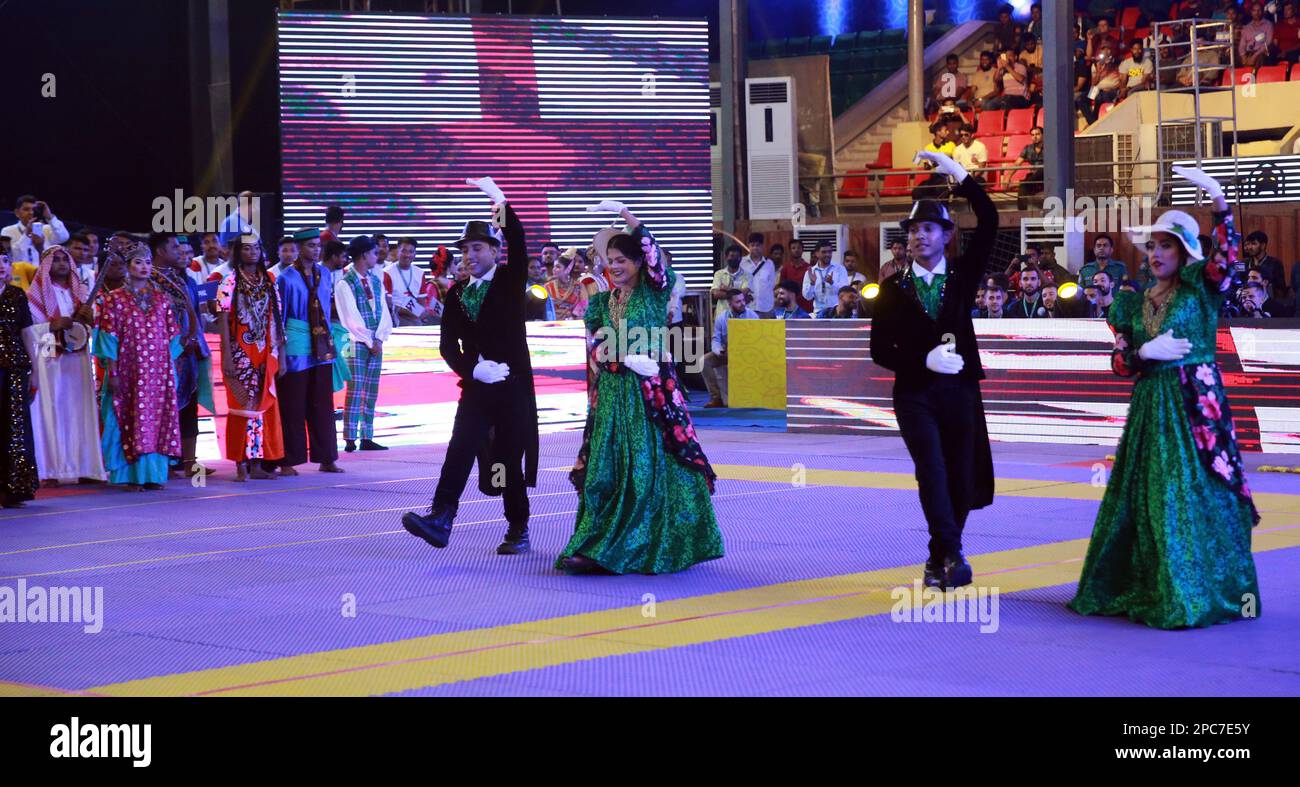 Cultural presentation reflecting all the 12 participant countries ...