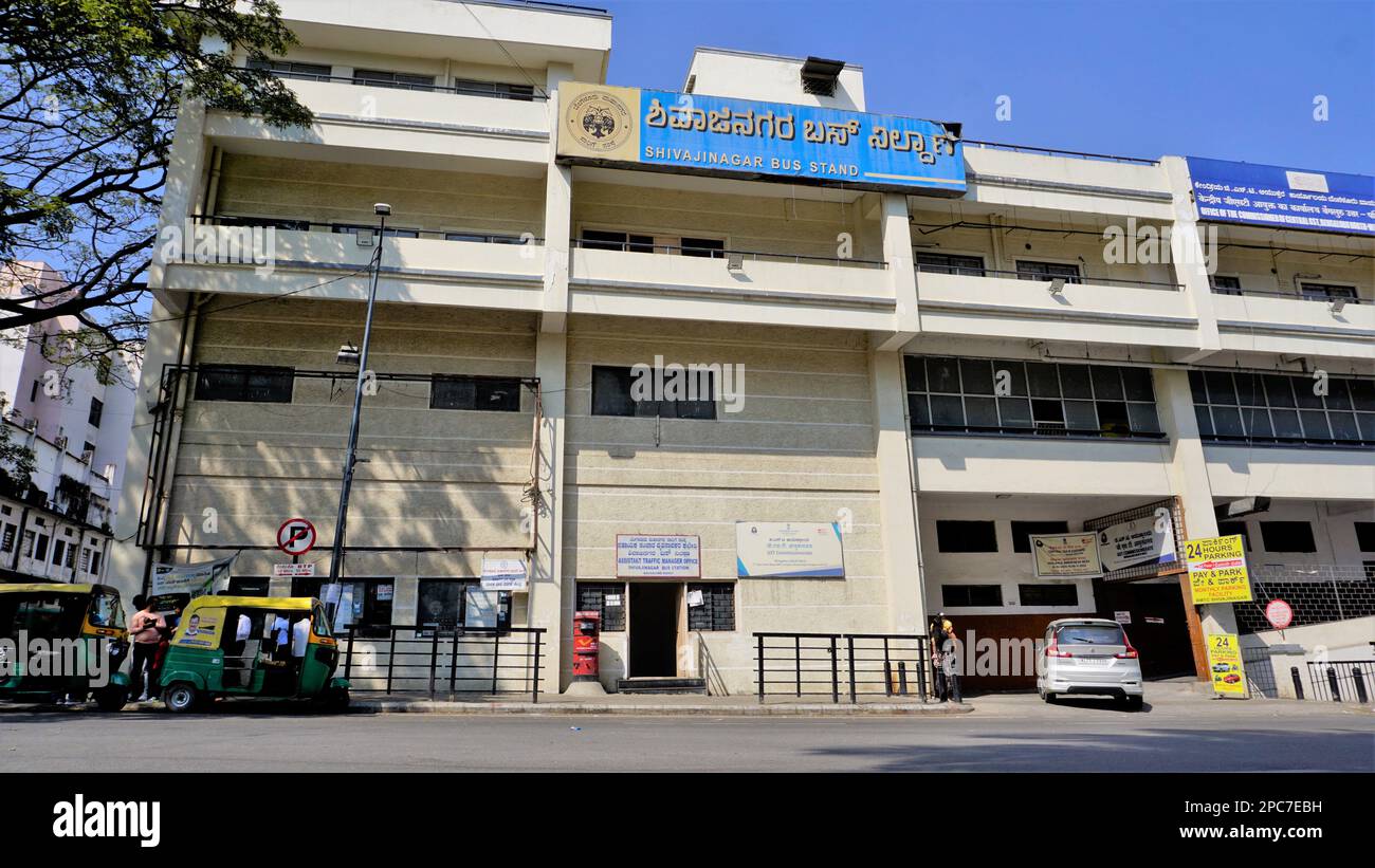 `Bangalore,Karnataka,India-January 01 2023: Multi storey Shivajinagar ...