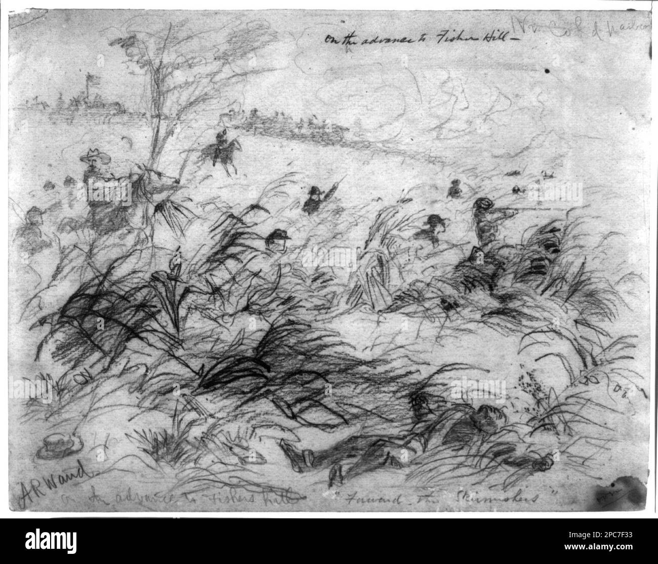 On the advance to Fishers Hill. Morgan collection of Civil War drawings ...