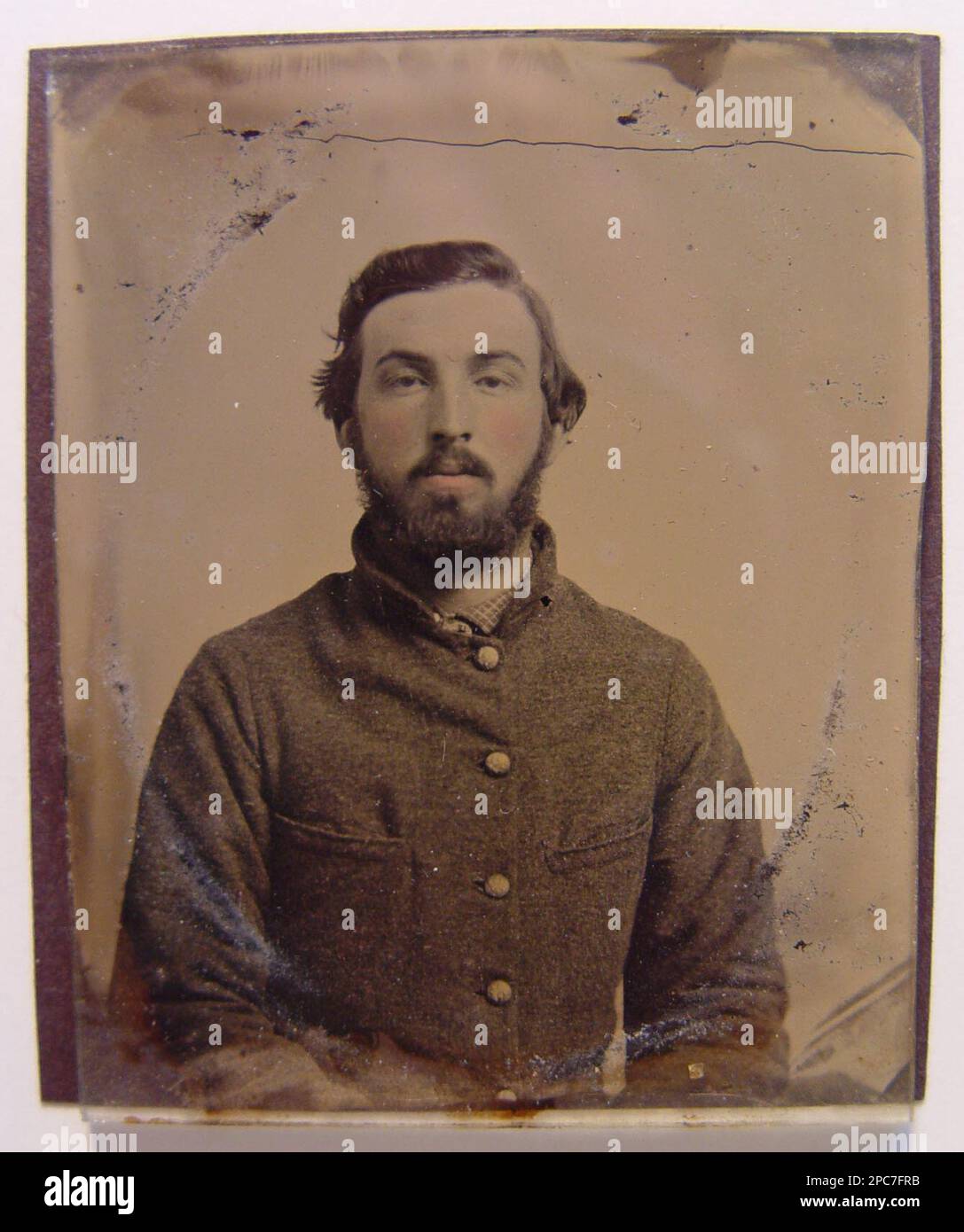 Unidentified soldier in Confederate shell jacket. Liljenquist Family ...
