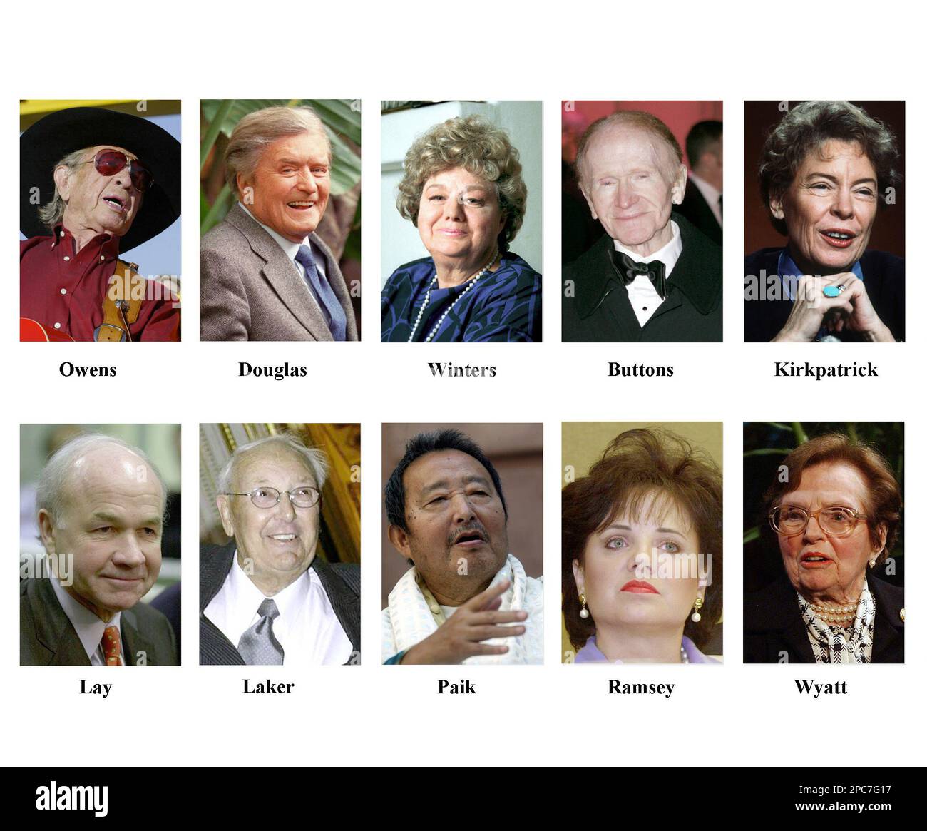 ** FOR USE IN YEAR END EDITIONS **FILE**These were among the notable ...