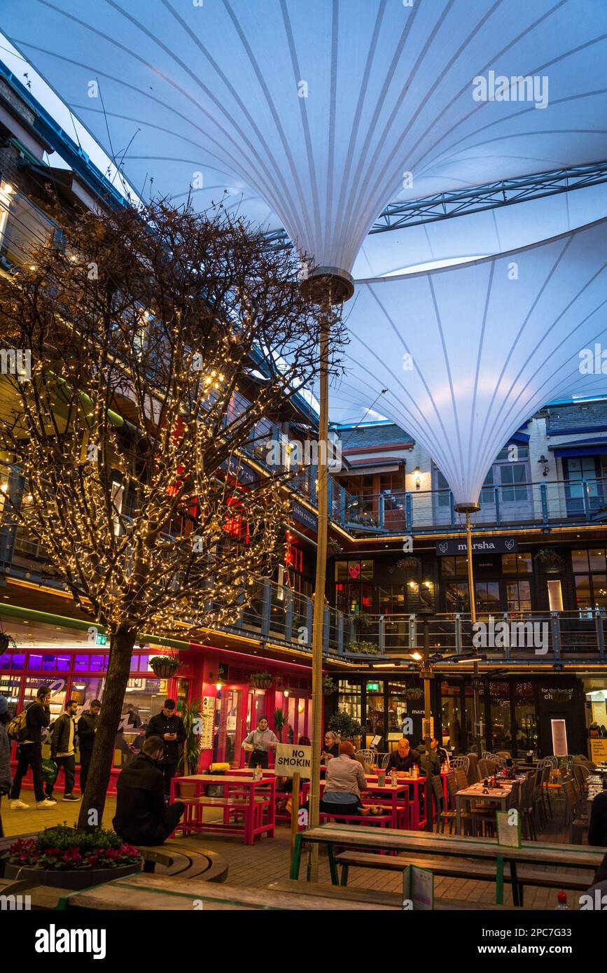 Carnaby's iconic Kingly Court is a three-storey, al-fresco dining ...