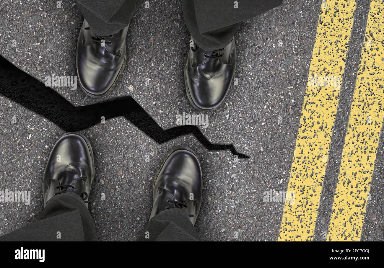 Two persons in conflict Stock Photo - Alamy