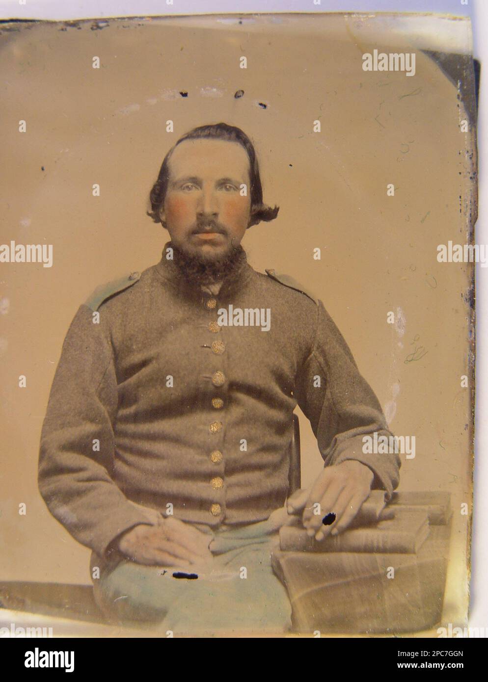 Unidentified soldier in Confederate shell jacket. Liljenquist Family ...