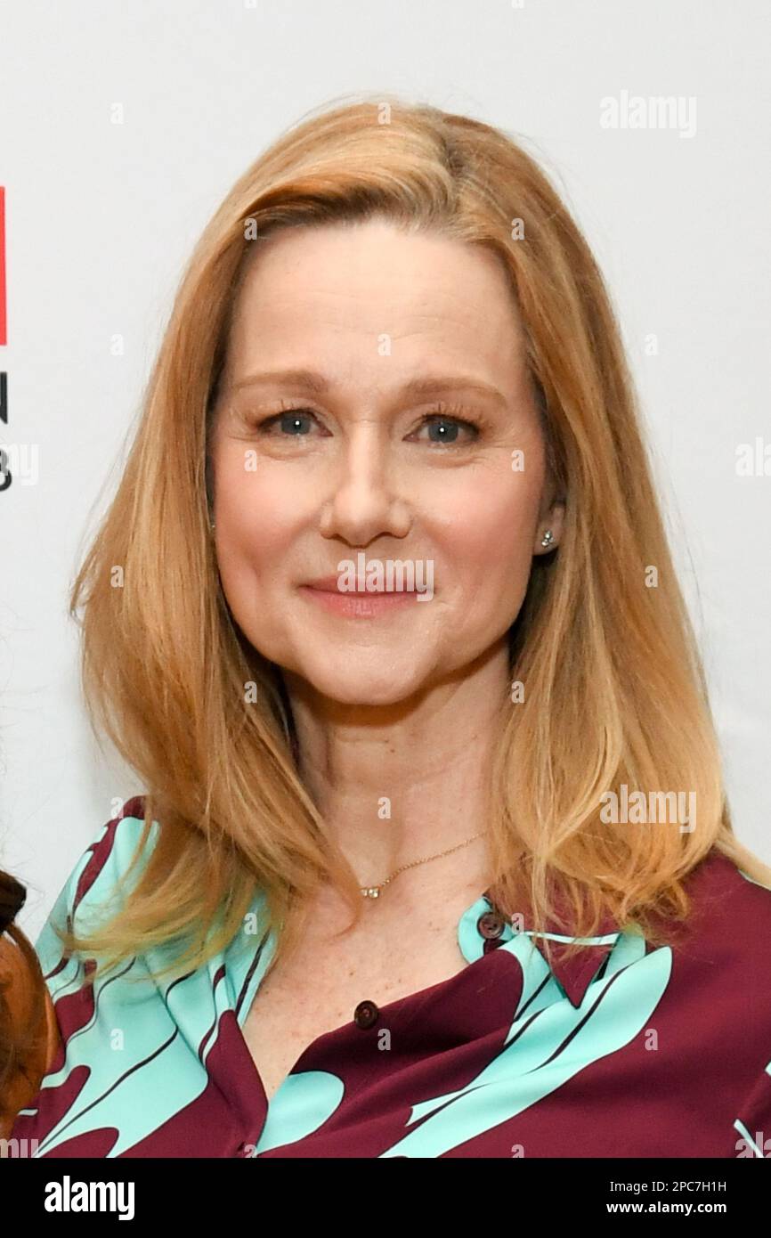 New York, USA. 13th Mar, 2023. Jessica Hecht and Laura Linney attend ...
