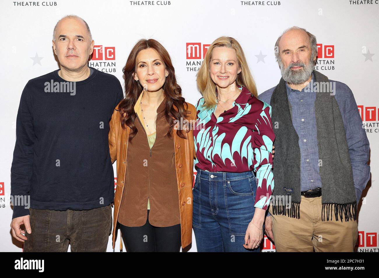 New York, NY, USA. 13th Mar, 2023. David Auburn, Jessica Hecht, Laura ...