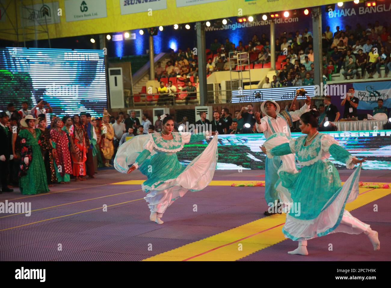 Cultural presentation reflecting all the 12 participant countries ...