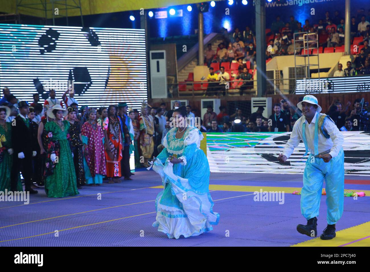 Cultural presentation reflecting all the 12 participant countries ...