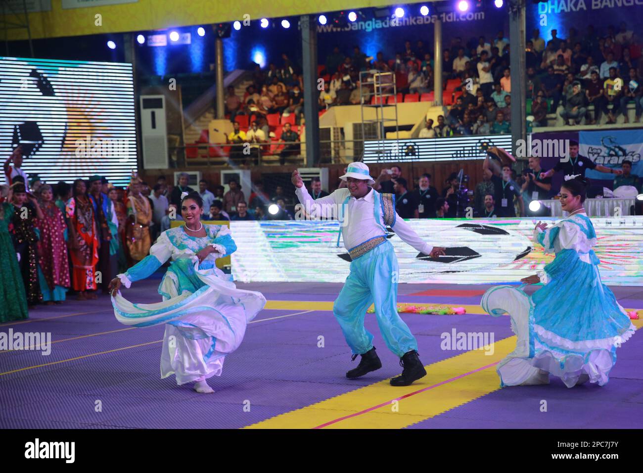 Cultural presentation reflecting all the 12 participant countries ...