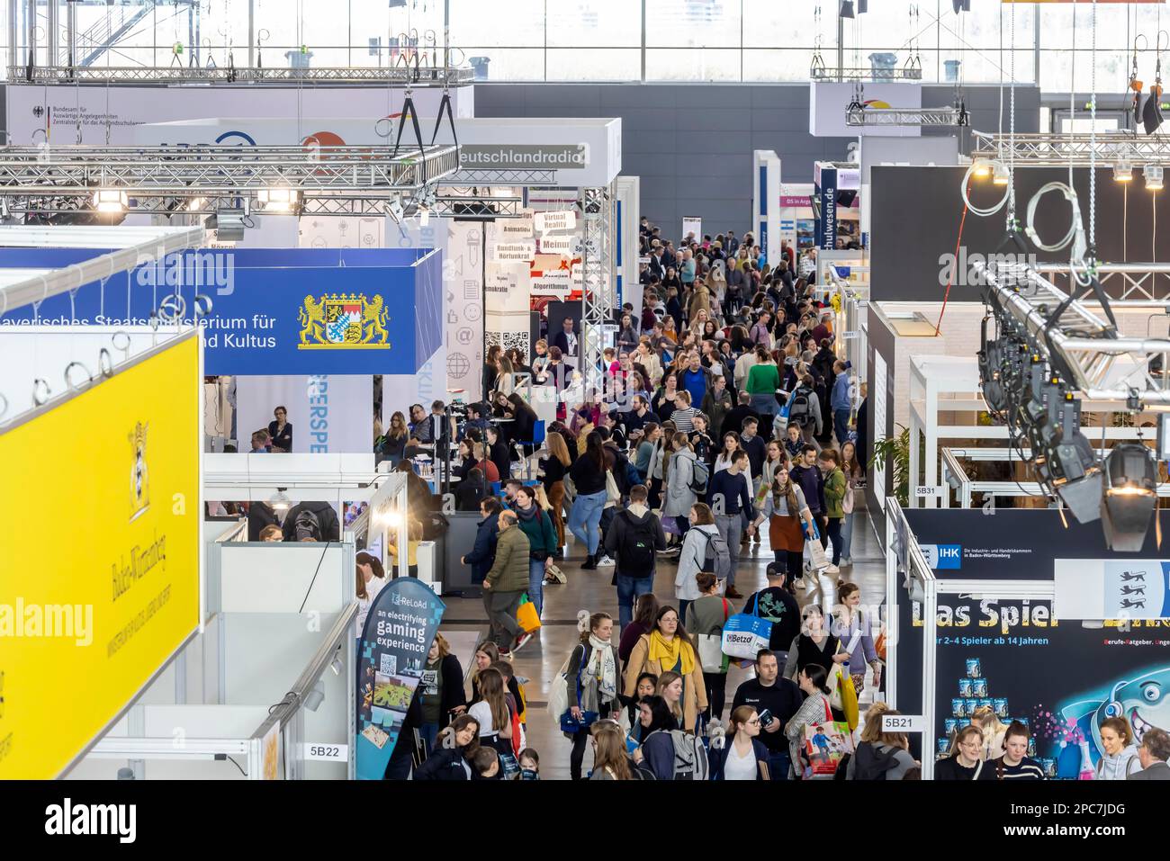 The trade fair Didacta is Europes largest education fair, crowds of ...