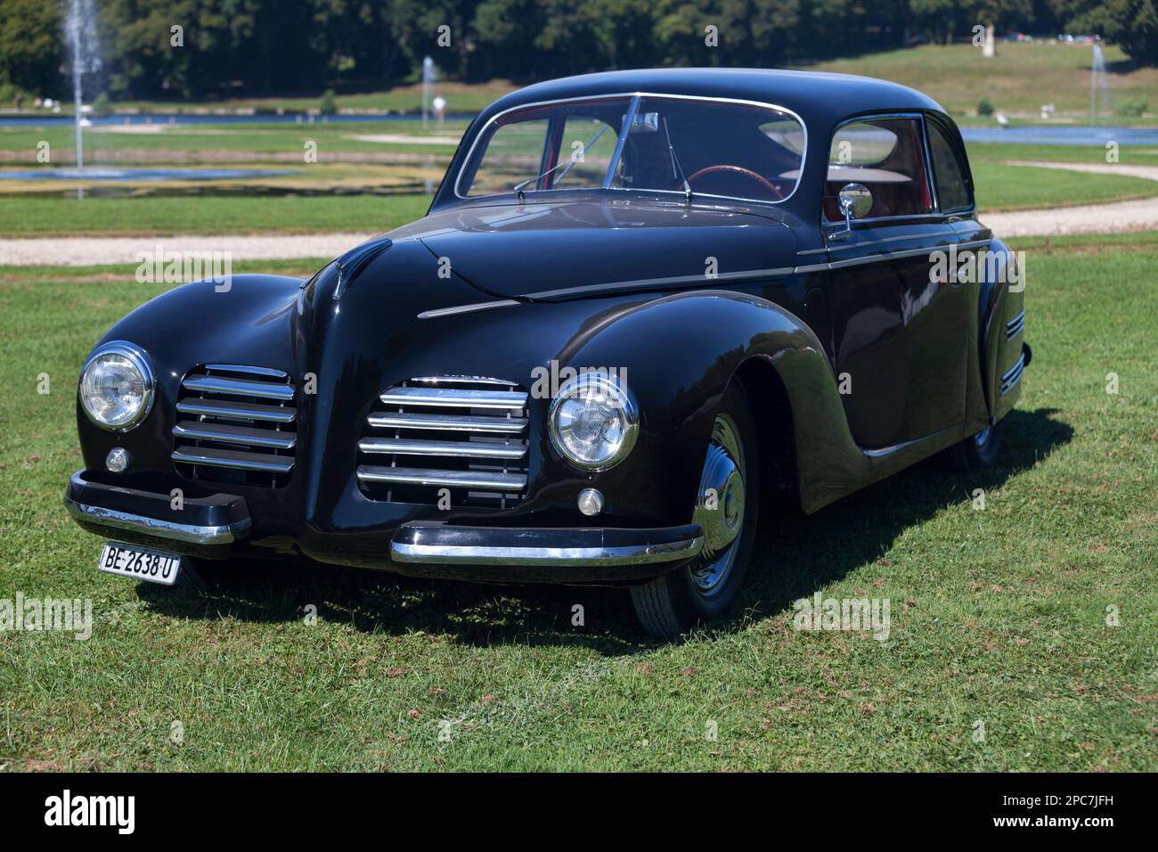 Chantilly, France - September 03 2016: Fiat 2800 Berlinetta ...
