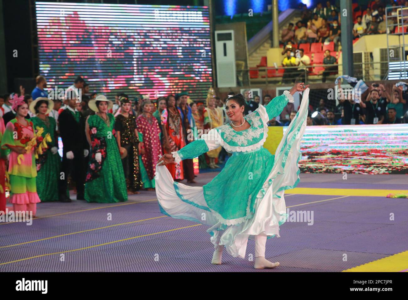 Cultural presentation reflecting all the 12 participant countries ...