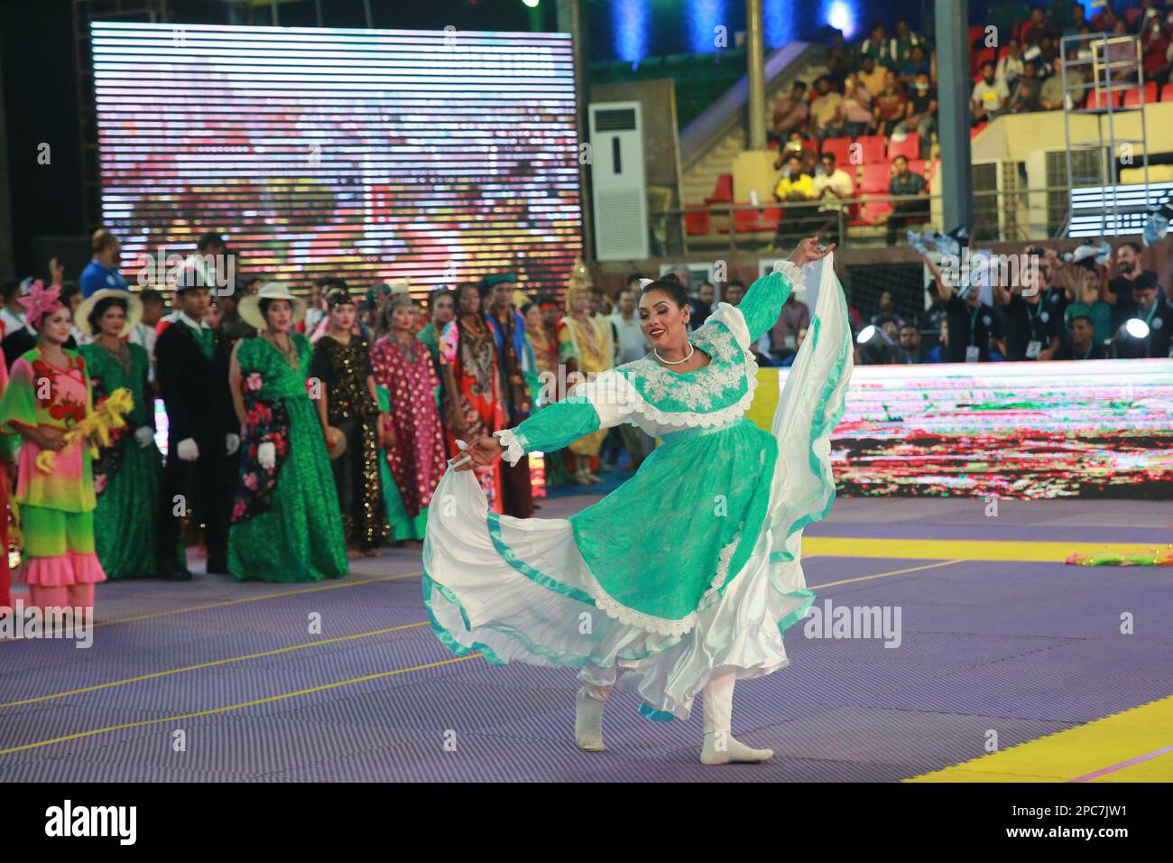 Cultural presentation reflecting all the 12 participant countries ...