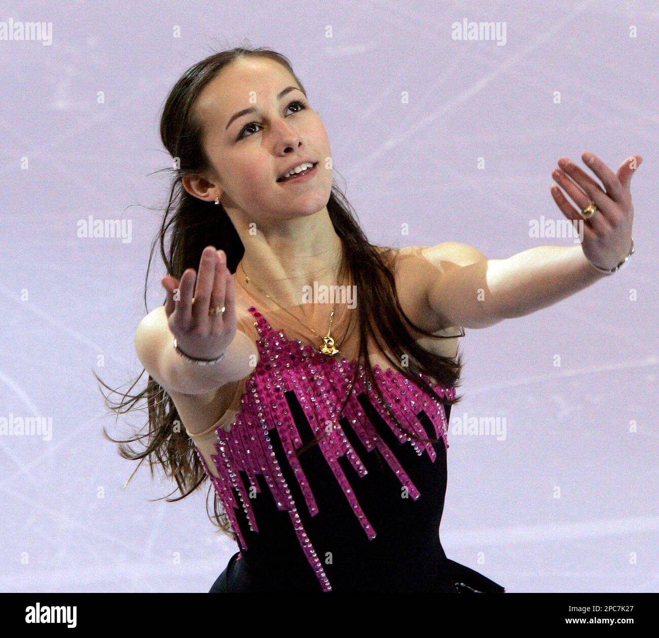 Kimmie Meissner of Bel Air, Md. performs during the Marshalls US Figure ...