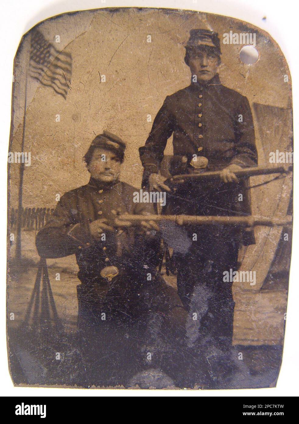 Brothers William and Philip J. Letsinger of Company D, 14th Indiana ...