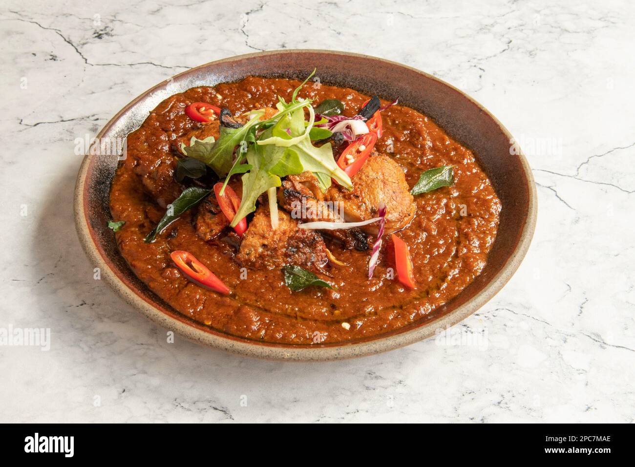 Indian food (cuisine). Laal Maas Handi Stock Photo - Alamy
