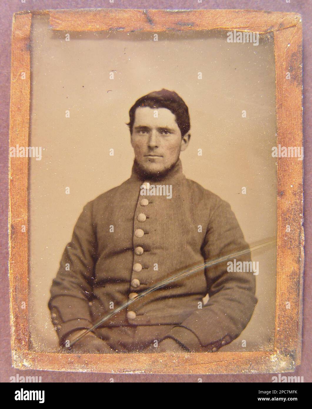 Unidentified soldier in Confederate shell jacket. Liljenquist Family ...