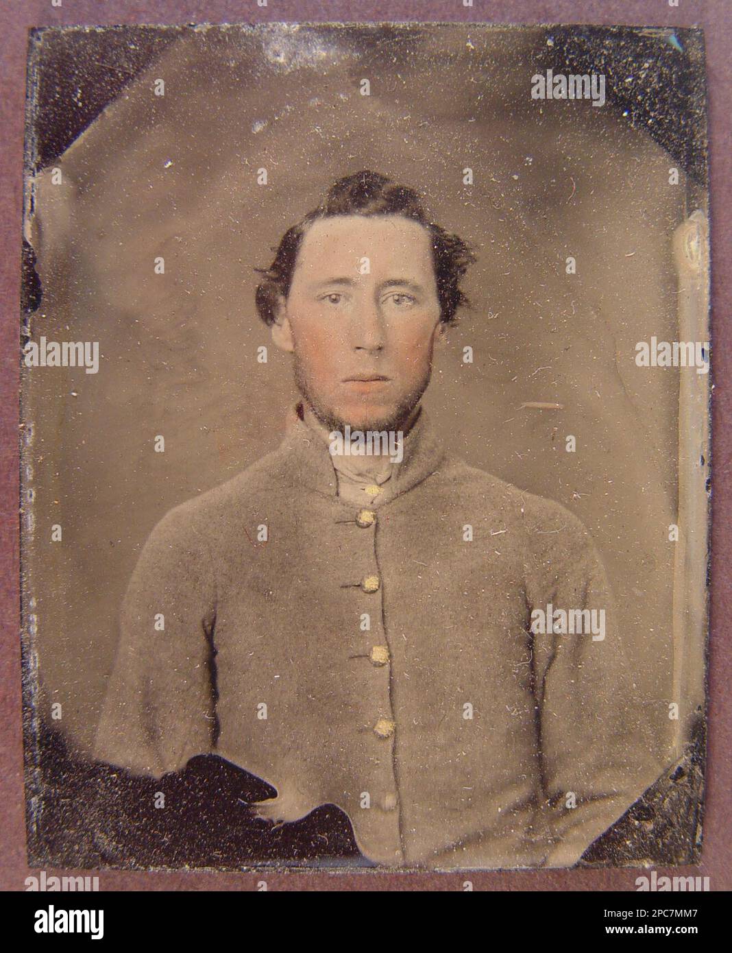Unidentified soldier in Confederate shell jacket. Liljenquist Family ...