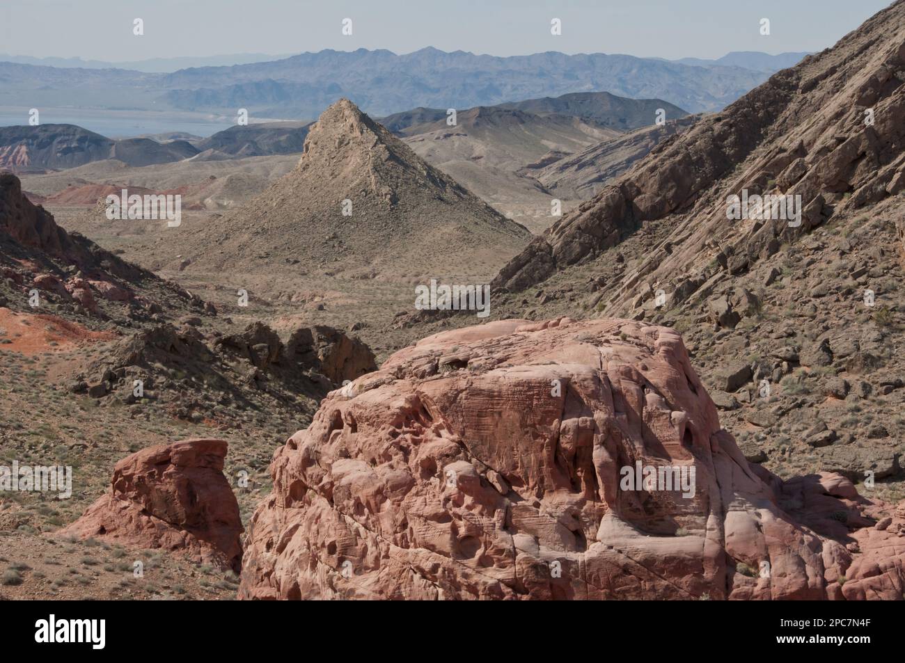 Jurassic sandstone rock formations, Bowl of Fire, Lake Mead National ...