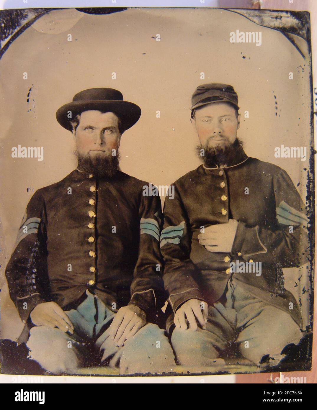 Two unidentified soldiers in Union sergeants' uniforms. Liljenquist ...