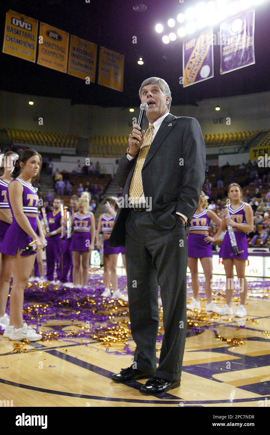Newly named Tennessee Tech football coach Watson Brown speaks to the ...