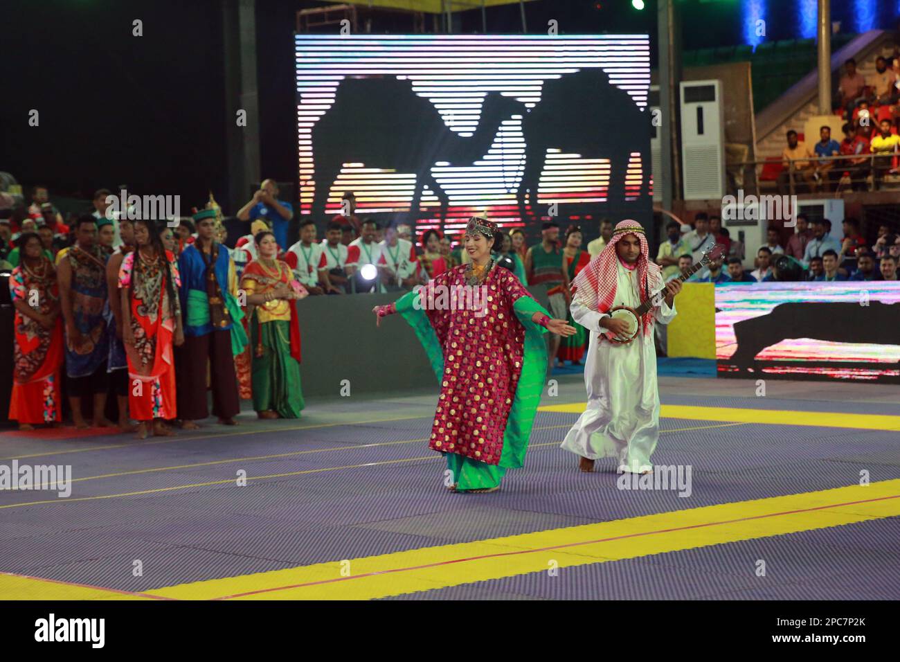 Cultural presentation reflecting all the 12 participant countries ...