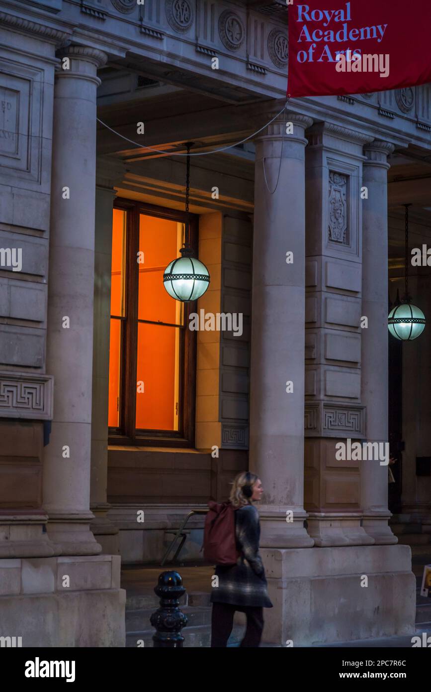 Royal Academy of Arts in Burlington House side entrance on , Burlington ...