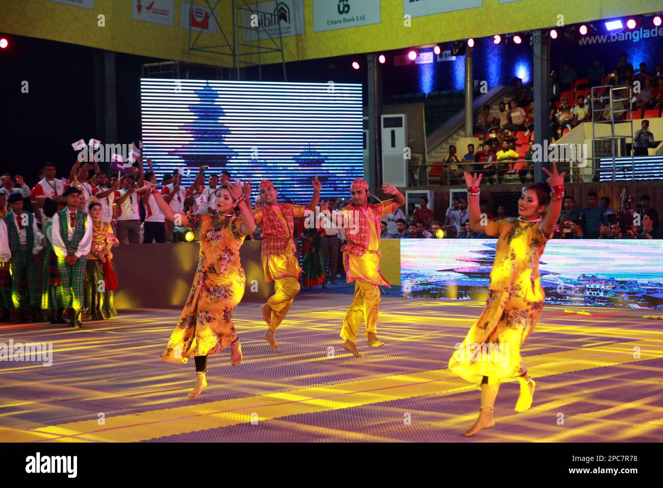 Cultural presentation reflecting all the 12 participant countries ...