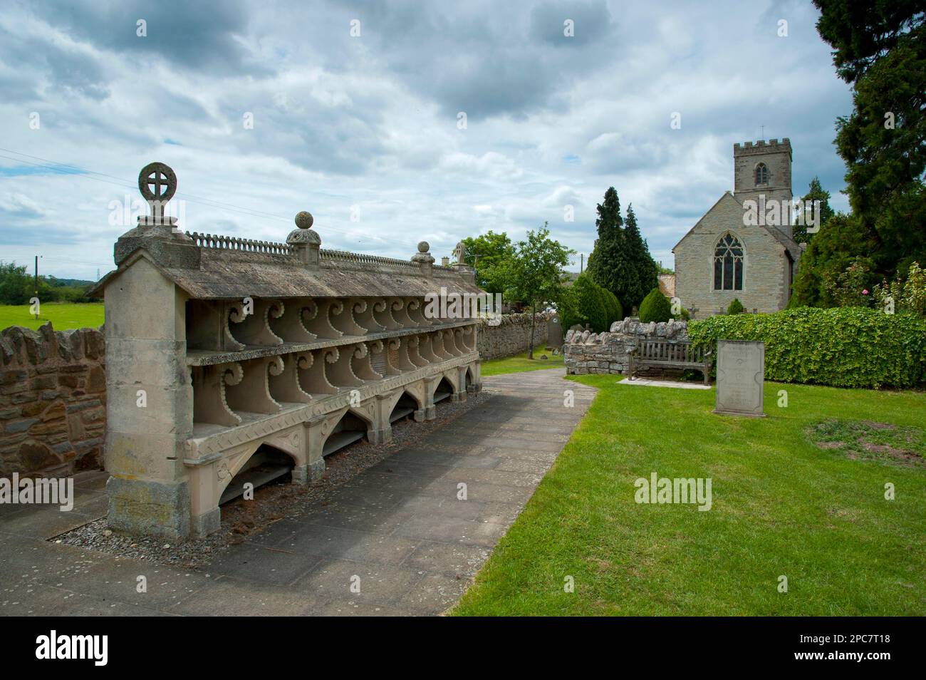 Mid-19th century stone bee house with 33 galleries to house straw bee ...