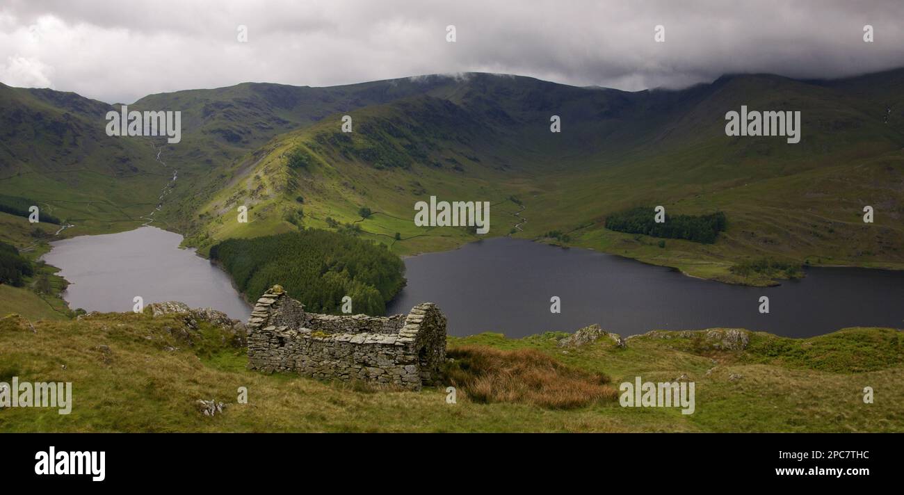 View across reservoir towards fell, Haweswater, High Street, Mardale ...