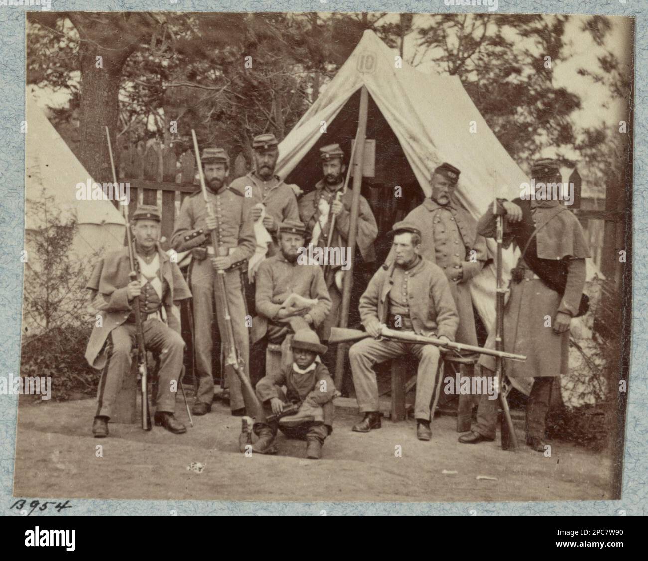 7th New York State Militia, Camp Cameron, D.C., 1861. No. B954, Title ...