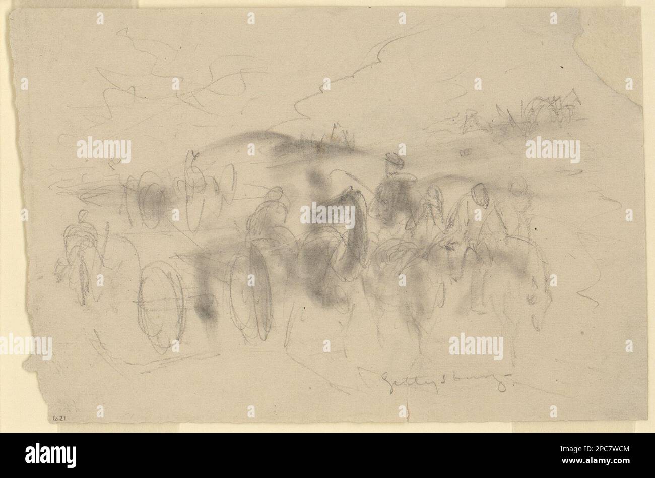 Gettysburg. Morgan collection of Civil War drawings. Gettysburg, Battle ...