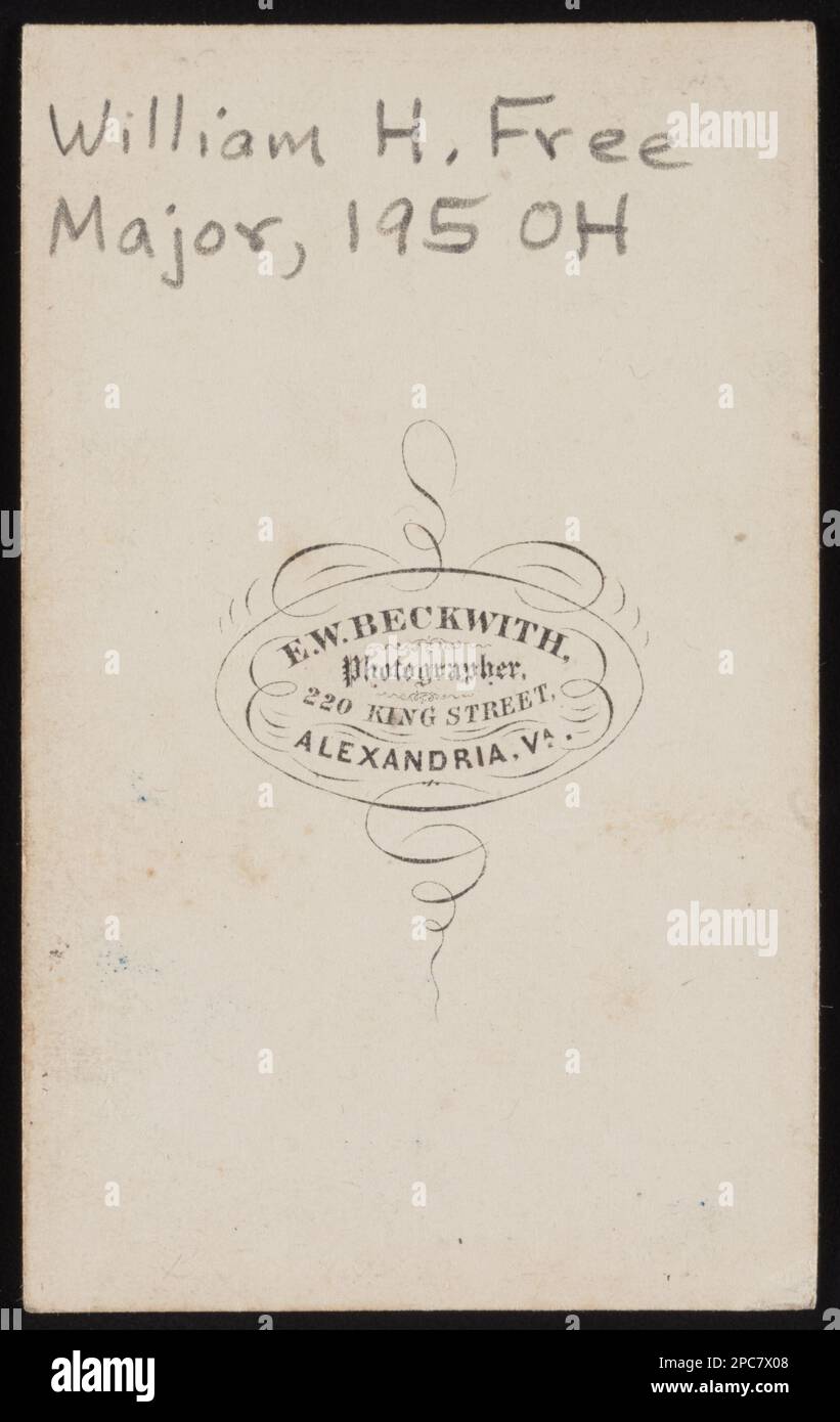 Lieutenant Colonel William H. Free of 195th Ohio Infantry Regiment in ...