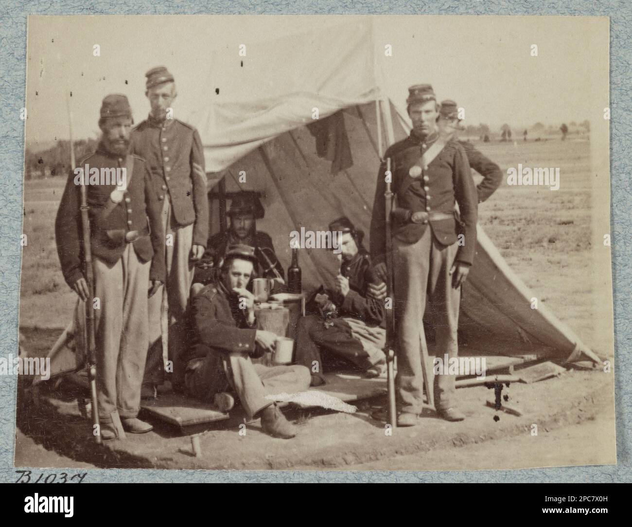 23d New York Infantry. No. B1037, Title from item, Mounted with five ...