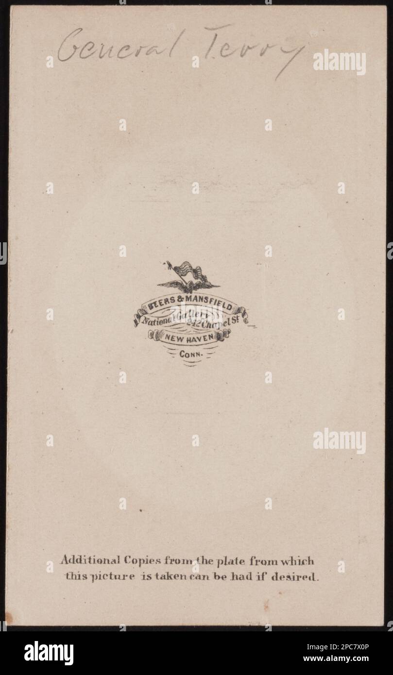 Major General Alfred Howe Terry of 2nd Connecticut Infantry Regiment ...