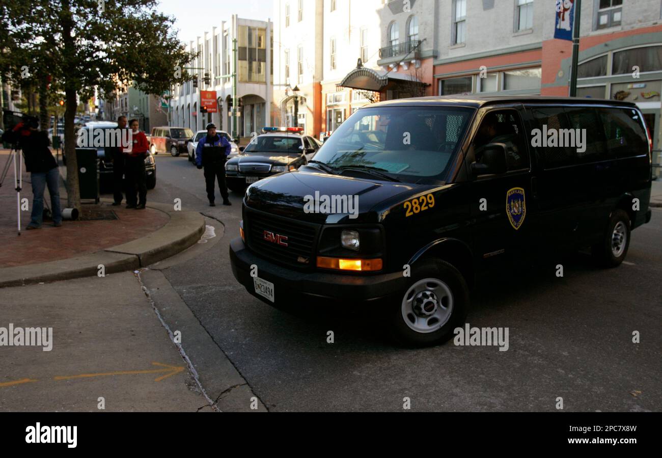 The prison van carrying convicted police killer Merle W. Unger Jr ...
